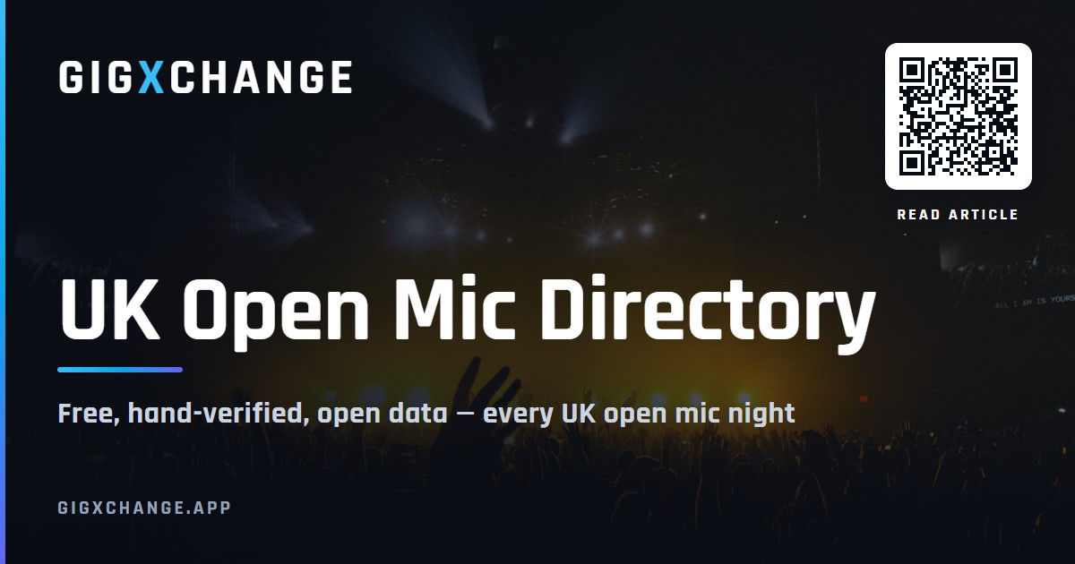 UK Open Mic Finder — 200+ Free Open Mic Nights by City